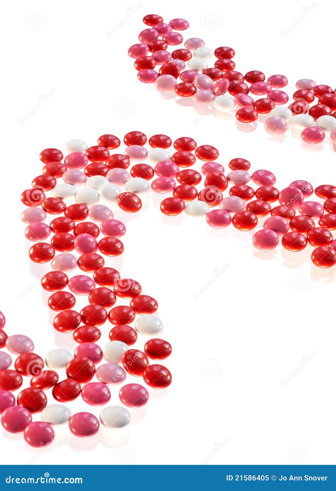 Curving Path of Candy Coated Chocolates Stock Image - Image of treat ...