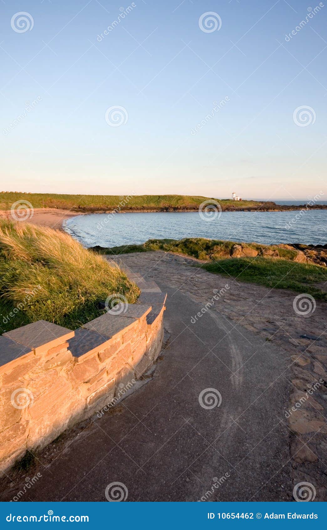 Curving Path Leading To a Bay Stock Photo - Image of colourful, scenic ...