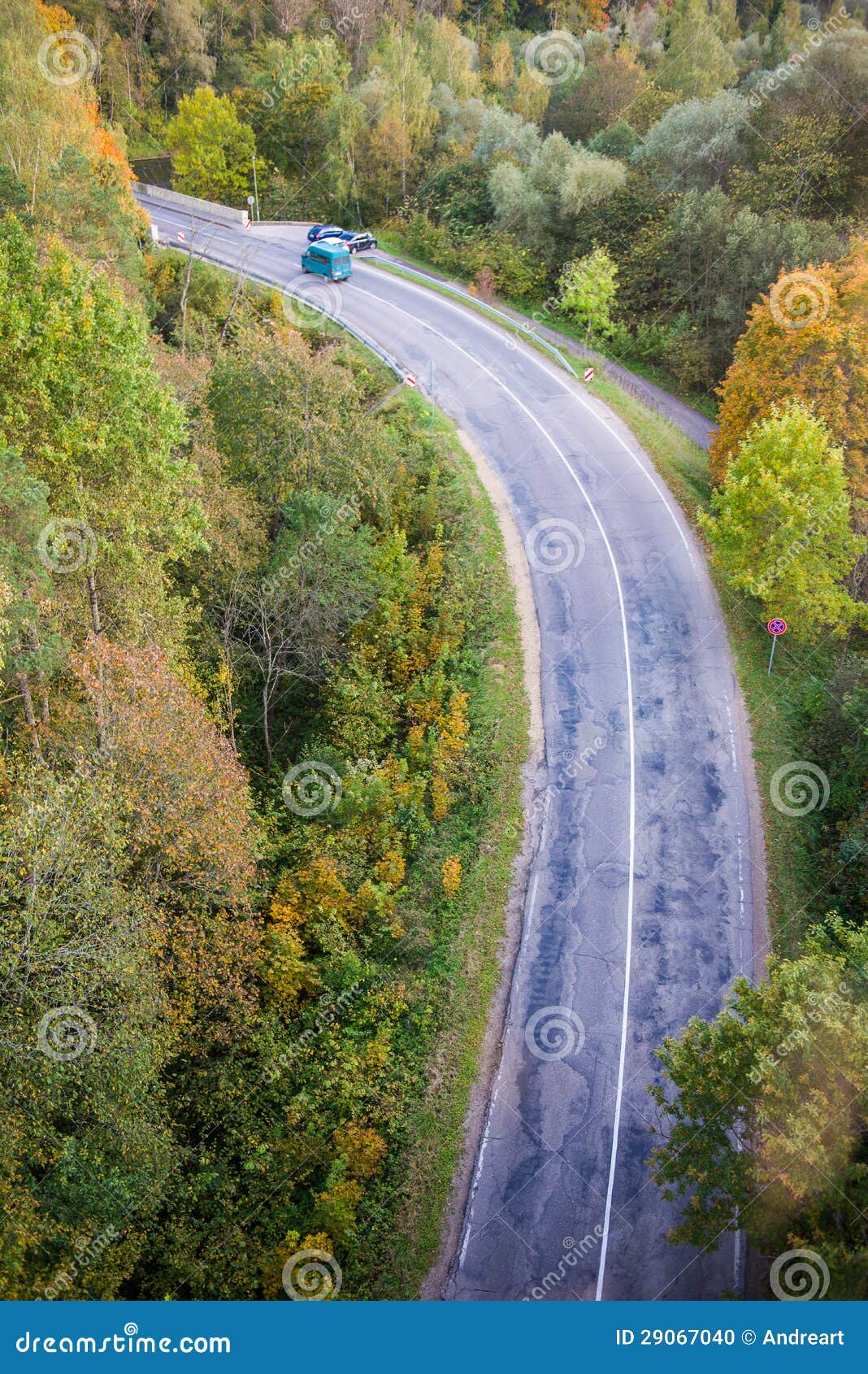 Curving Road in Countryside Stock Photo - Image of countryside ...