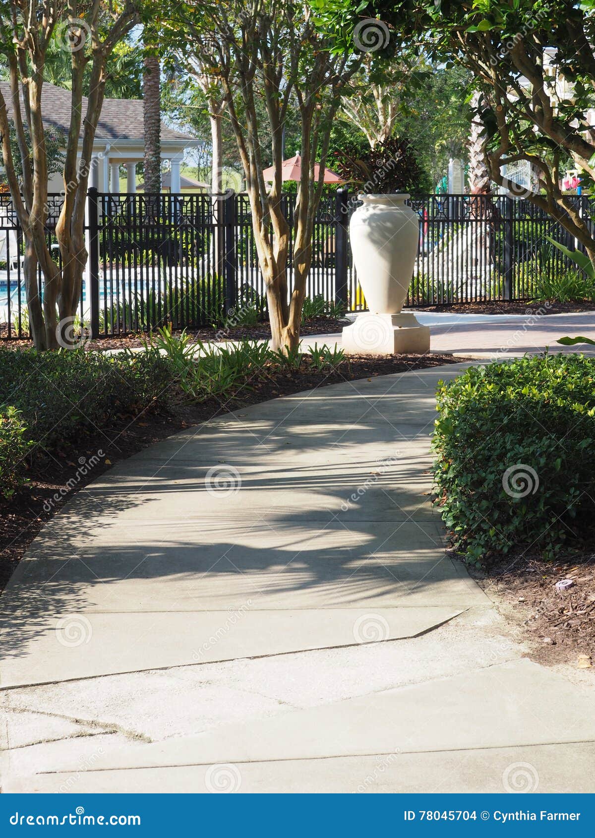 Curving Sidewalk On A College Campus Royalty-Free Stock Photography ...