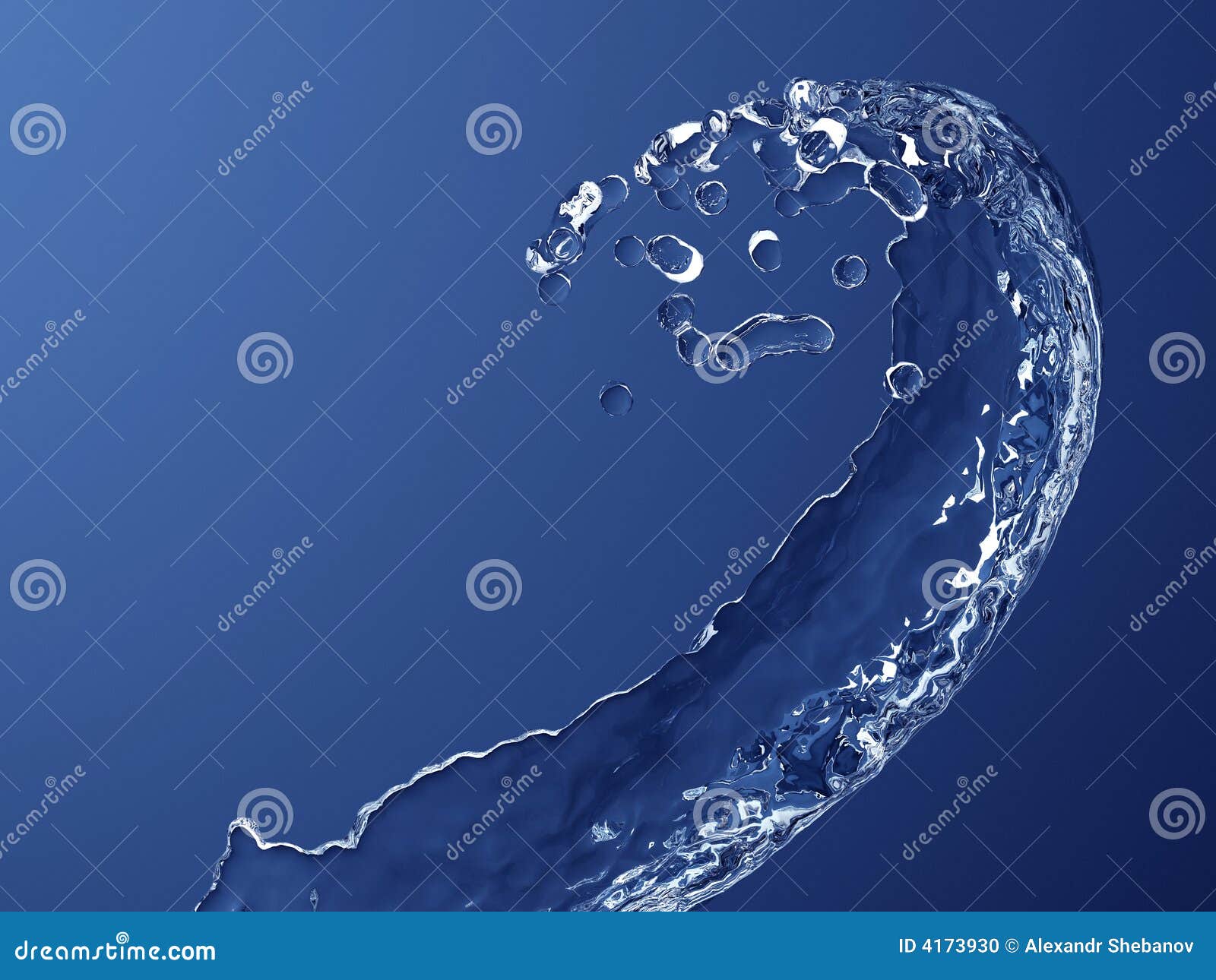 Curving splash of water stock illustration. Illustration of refreshment ...