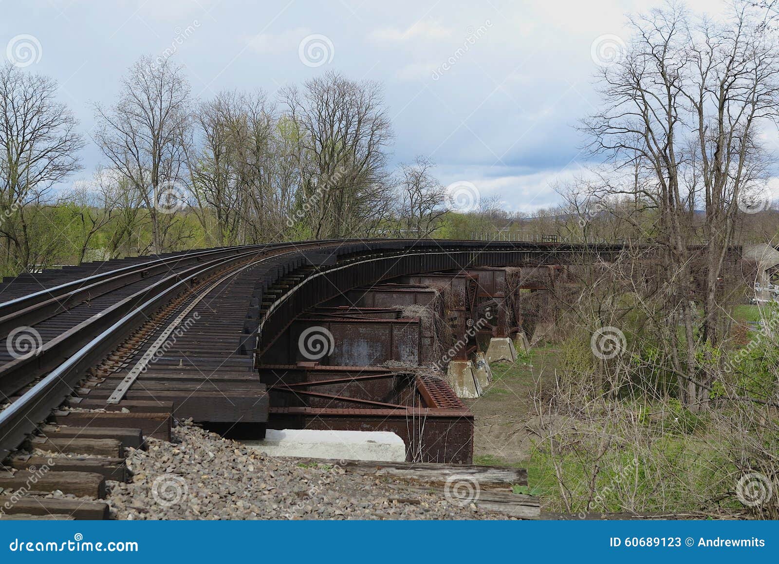 Curving Track stock image. Image of curves, track, spring - 60689123