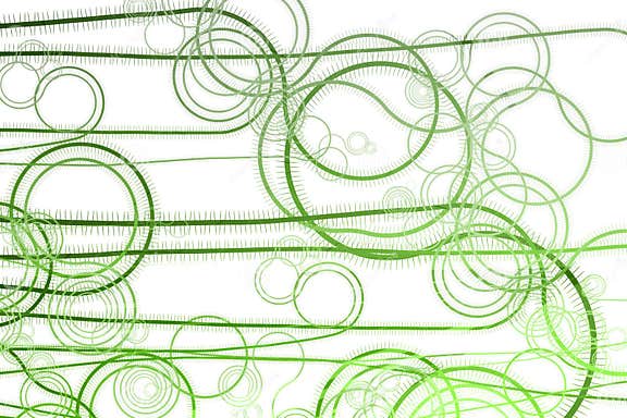 Curving Vegetation Winding Vines Stock Illustration - Illustration of ...