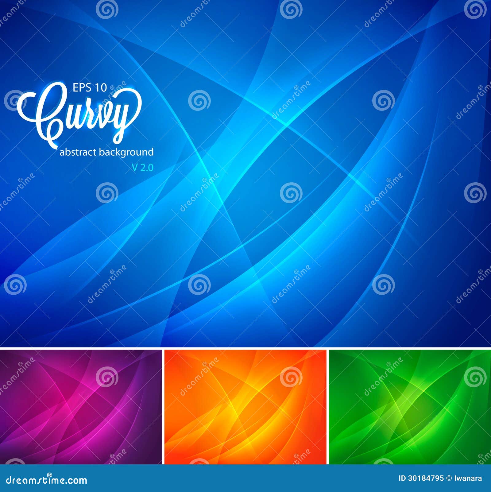 Curvy Abstract Background Vol 2 Stock Vector - Illustration of clip ...