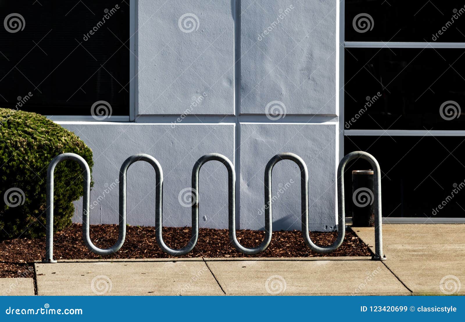 Curvy Bike Path. Laid Between The Trees In The Park. Drone Photography ...