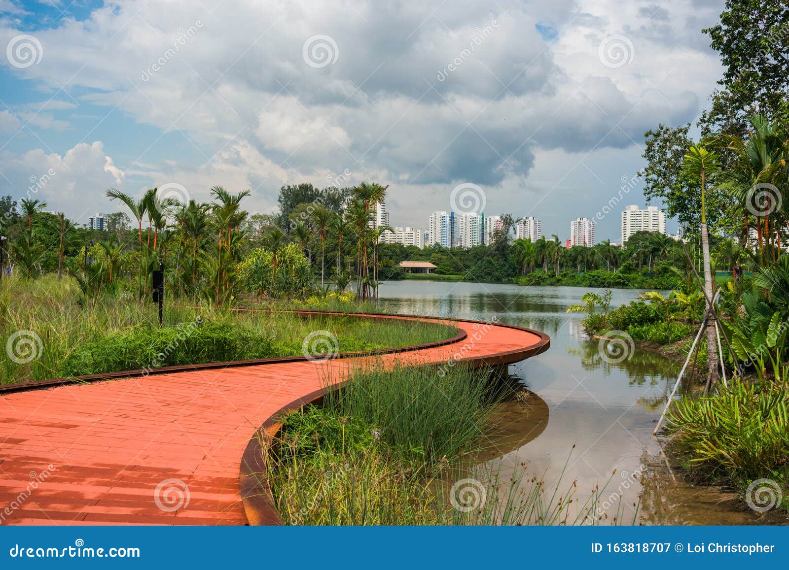 Curvy Boardwalk Walking Path, Kohler-Andrae State Park Royalty-Free ...