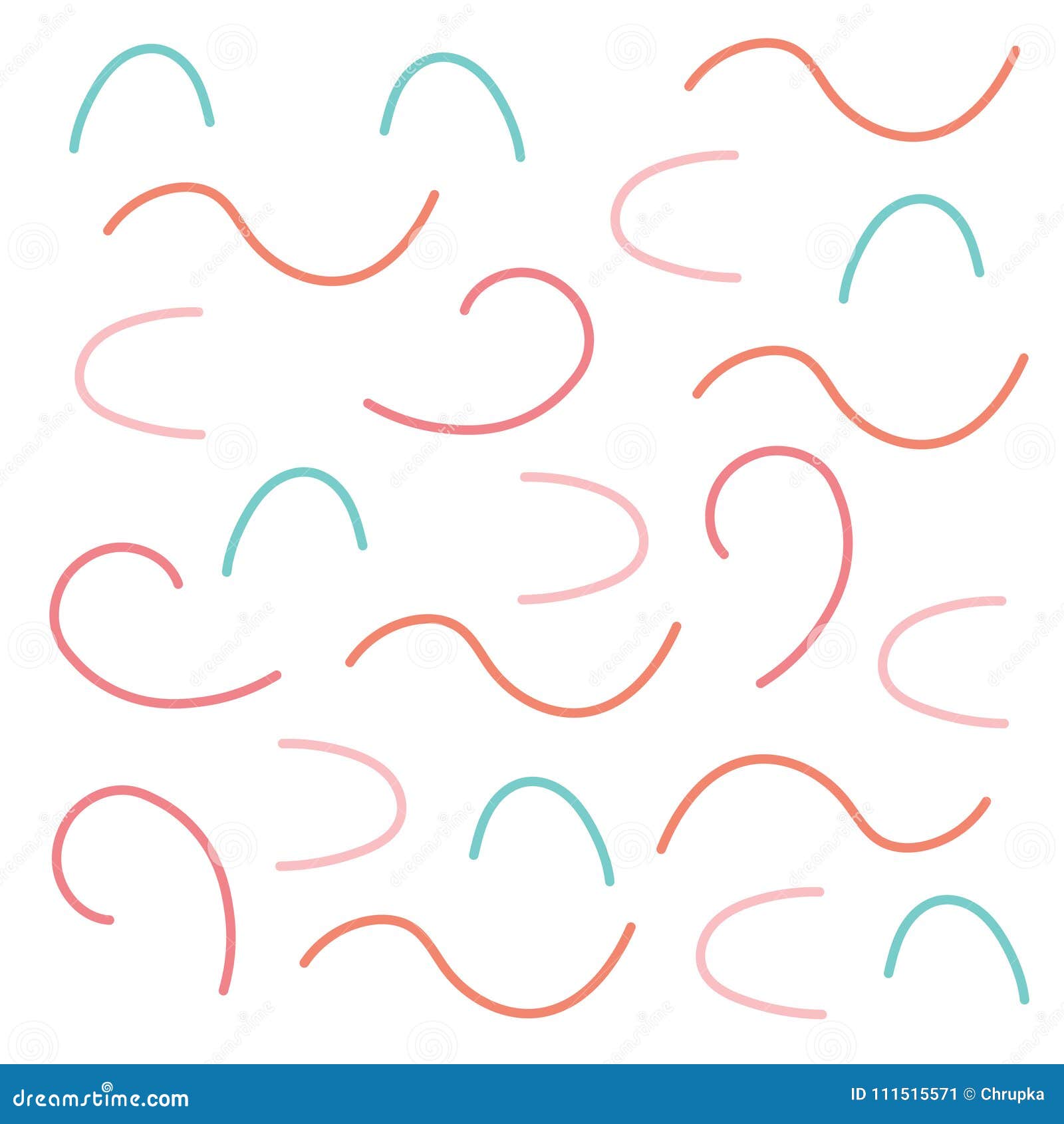 Curvy Colorful Lines Pattern Stock Vector - Illustration of colorful ...
