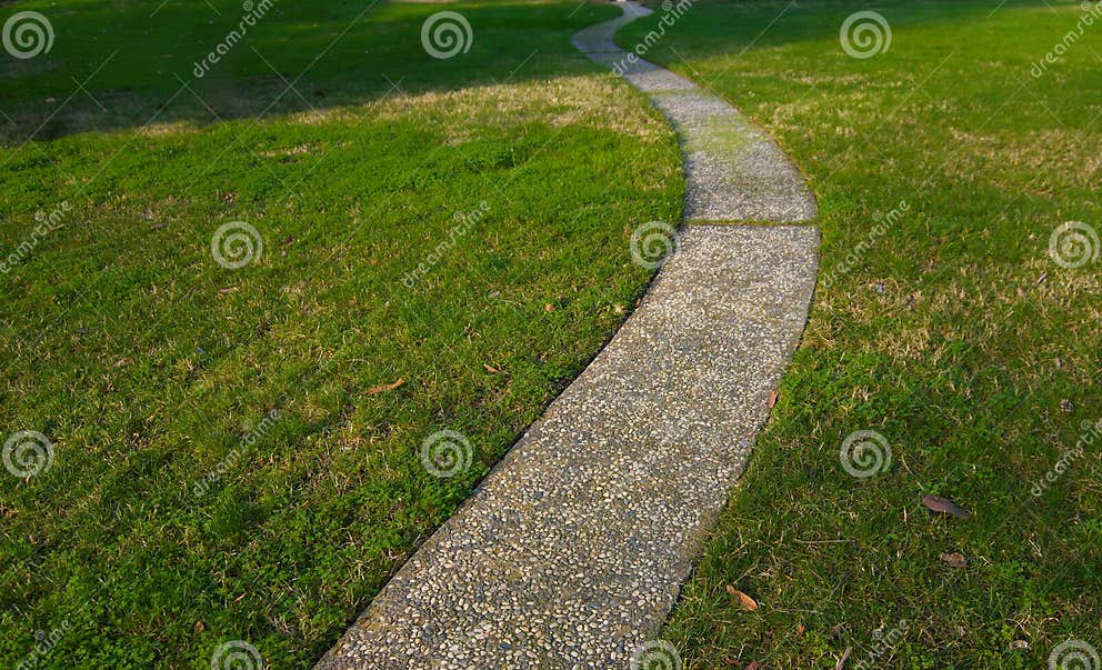 Curvy concrete path stock image. Image of pattern, sidewalk - 12817051