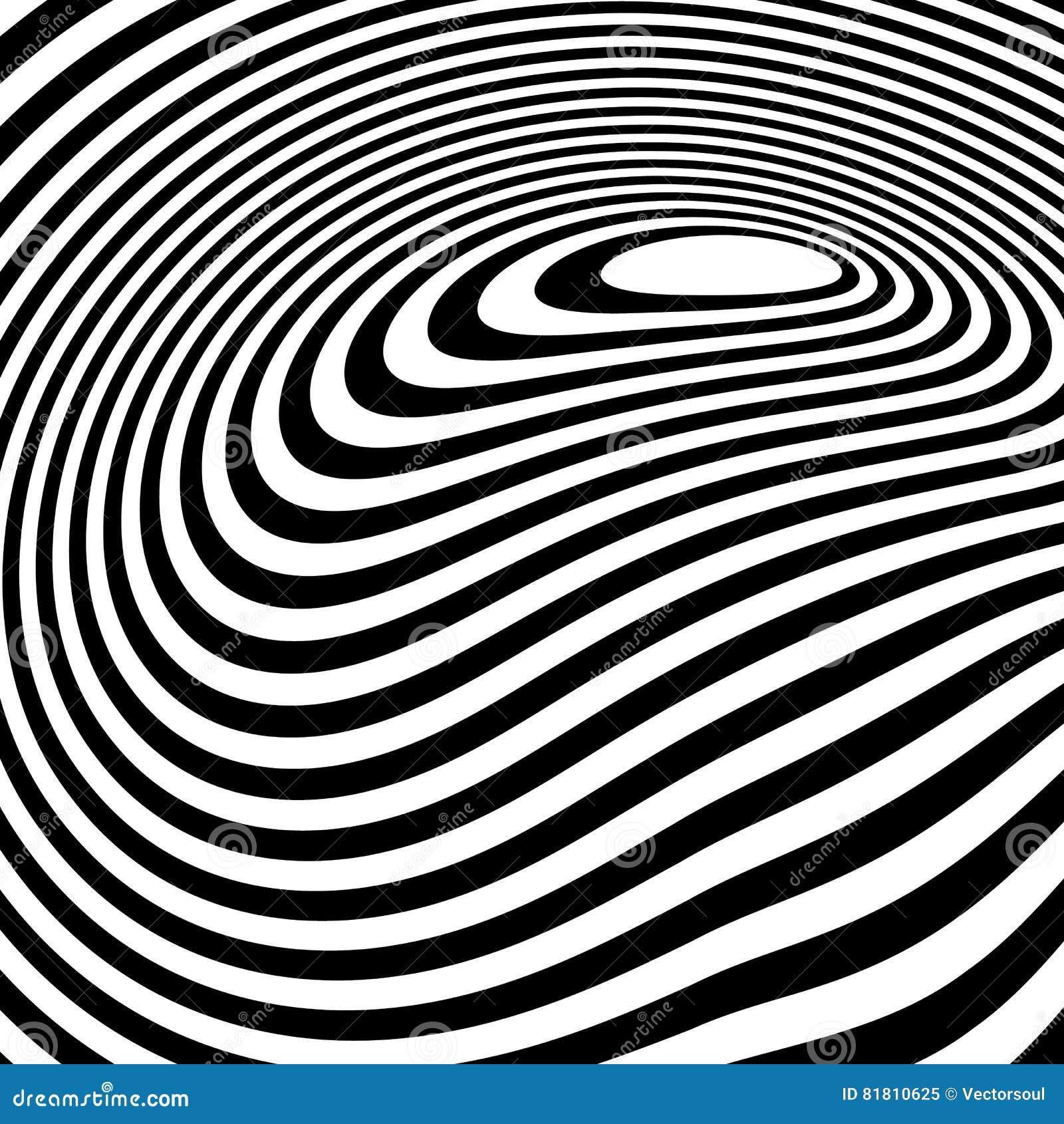 Curvy Irregular Dynamic Lines. Abstract Geometric Pattern Stock Vector ...