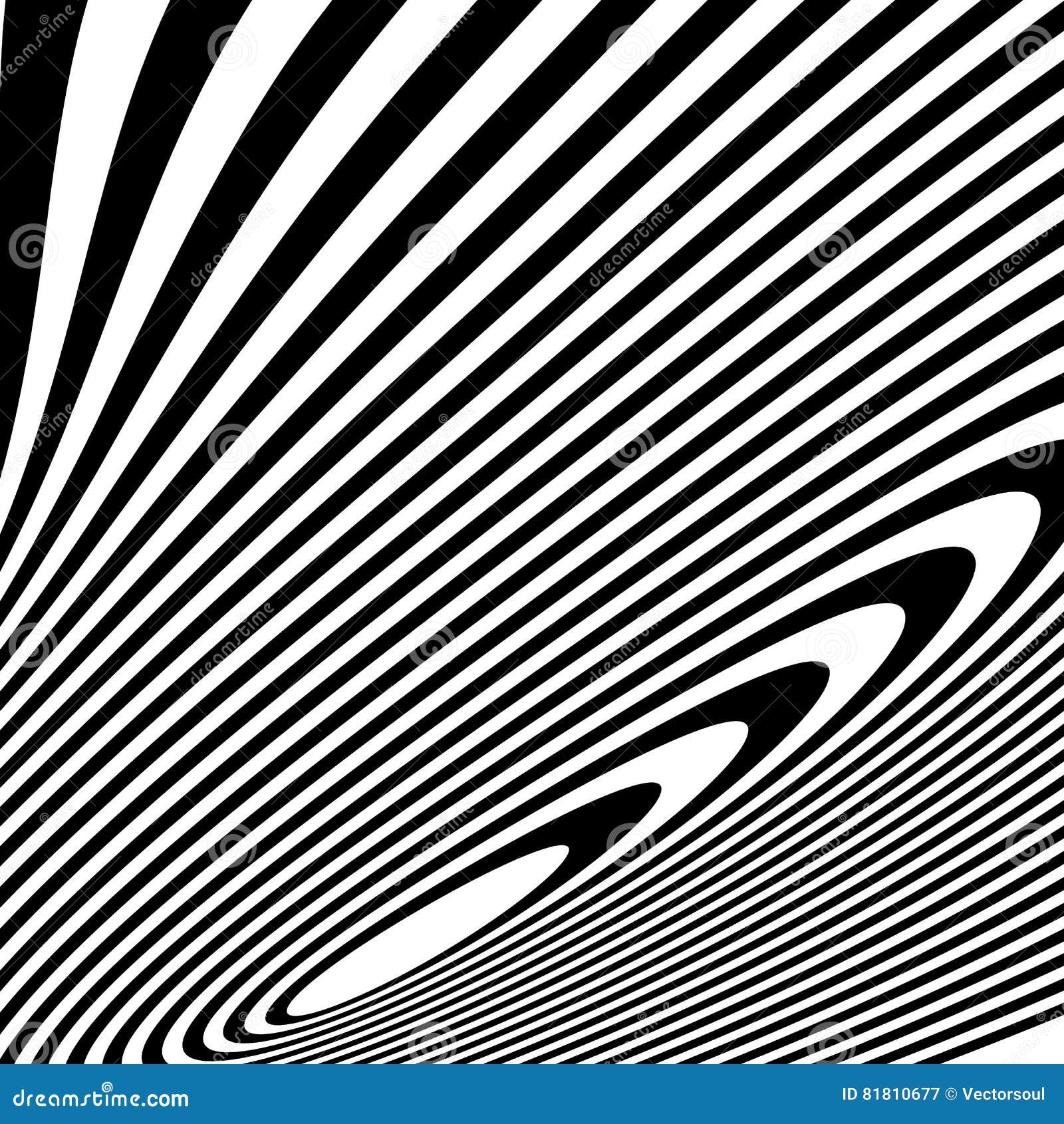 Curvy Irregular Dynamic Lines. Abstract Geometric Pattern Stock Vector ...