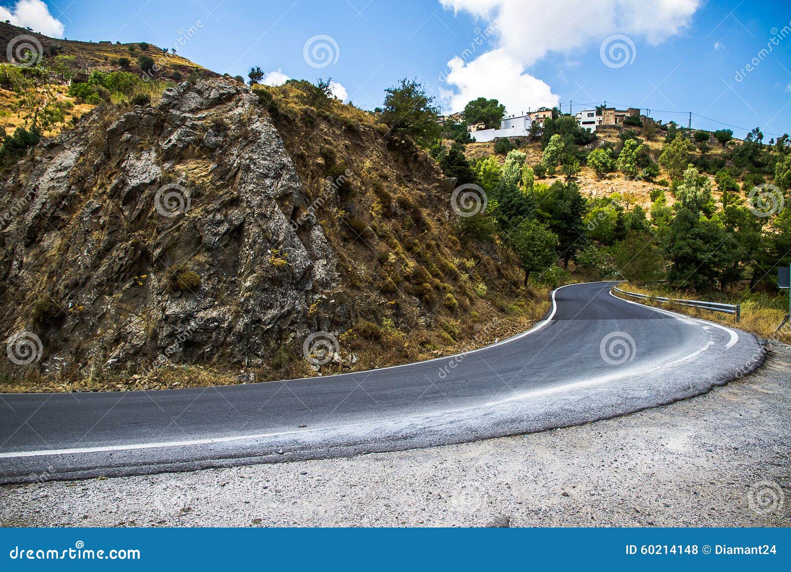 Curvy Mountain Road