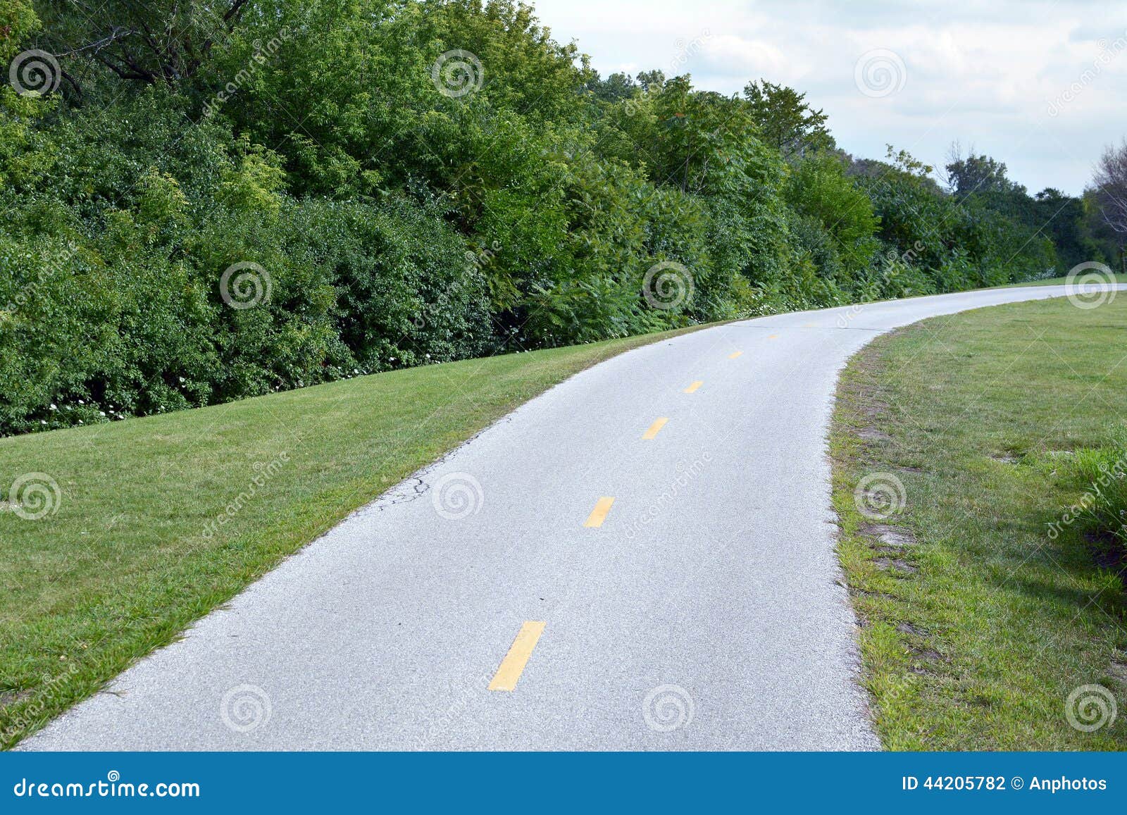Curvy path stock photo. Image of lawn, summer, spring - 44205782