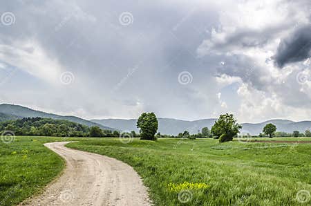 Curvy path stock photo. Image of empty, country, outdoor - 31299686