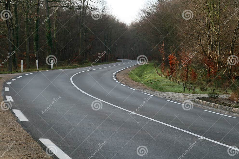 Curvy road stock photo. Image of path, travel, woods, speed - 1840656