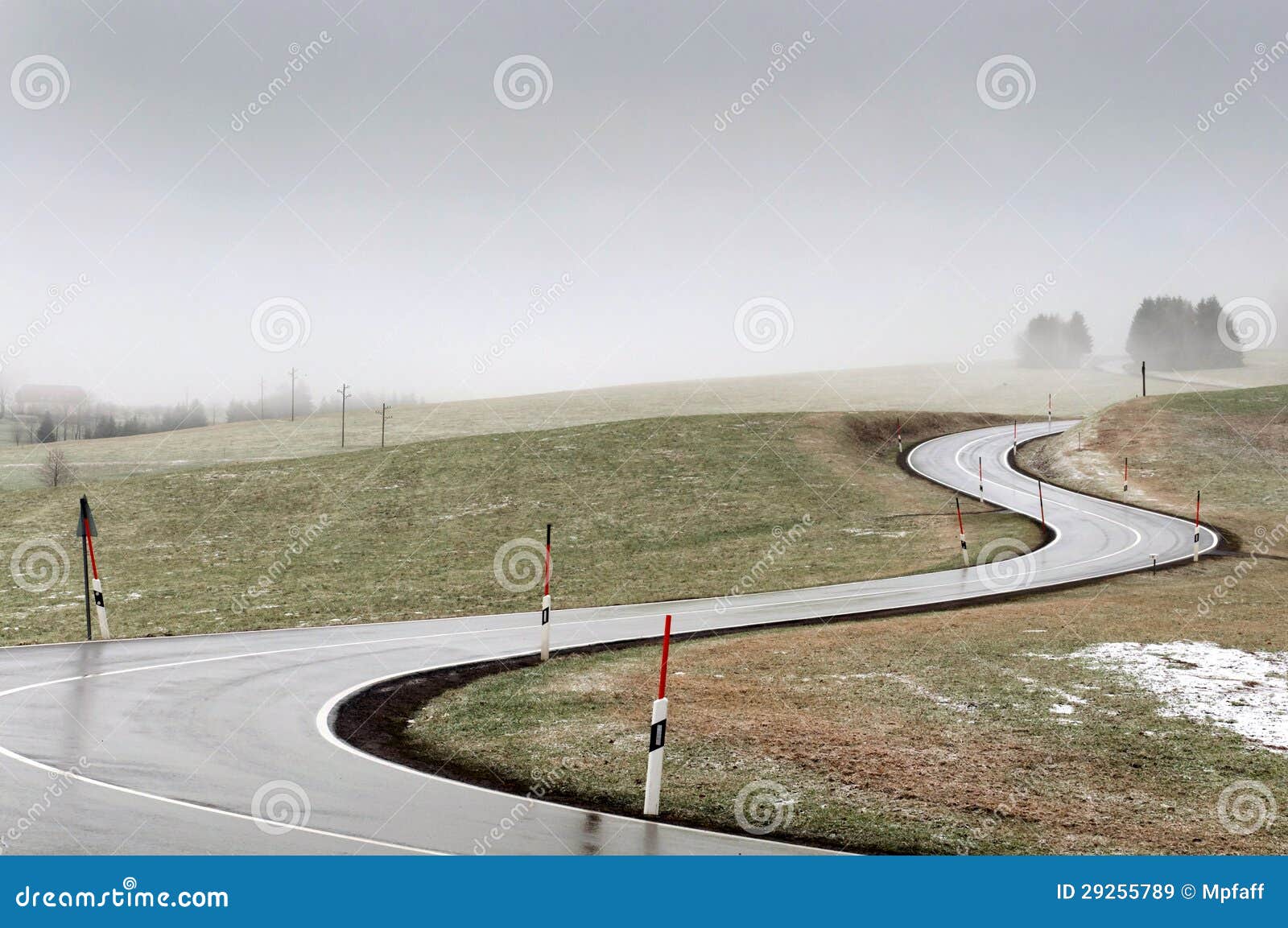 Curvy road stock image. Image of nature, road, tread - 29255789