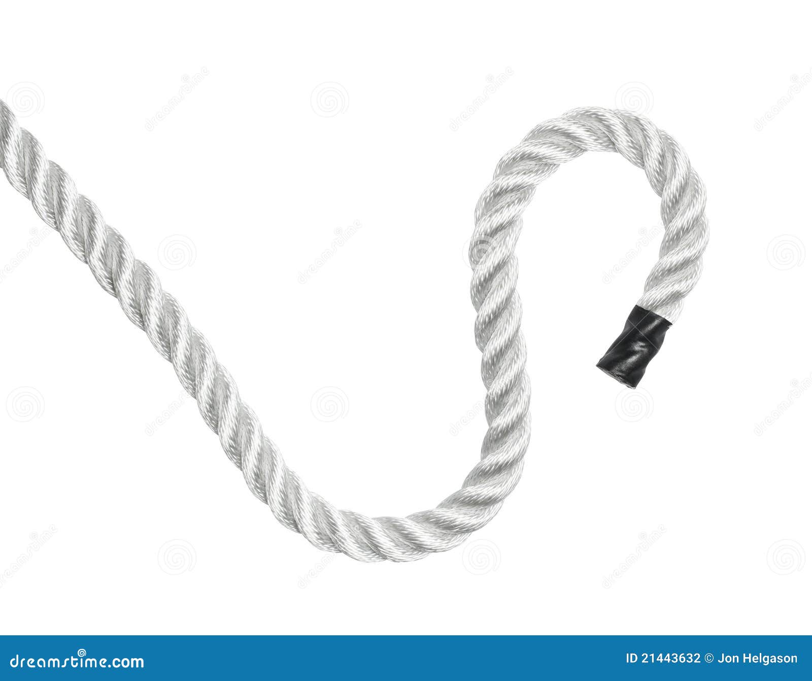 Curvy rope isolated stock photo. Image of equipment, white - 21443632