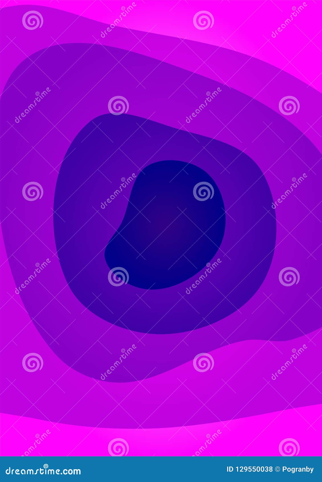 Curvy Round Step Gradient Illusration Stock Illustration - Illustration ...