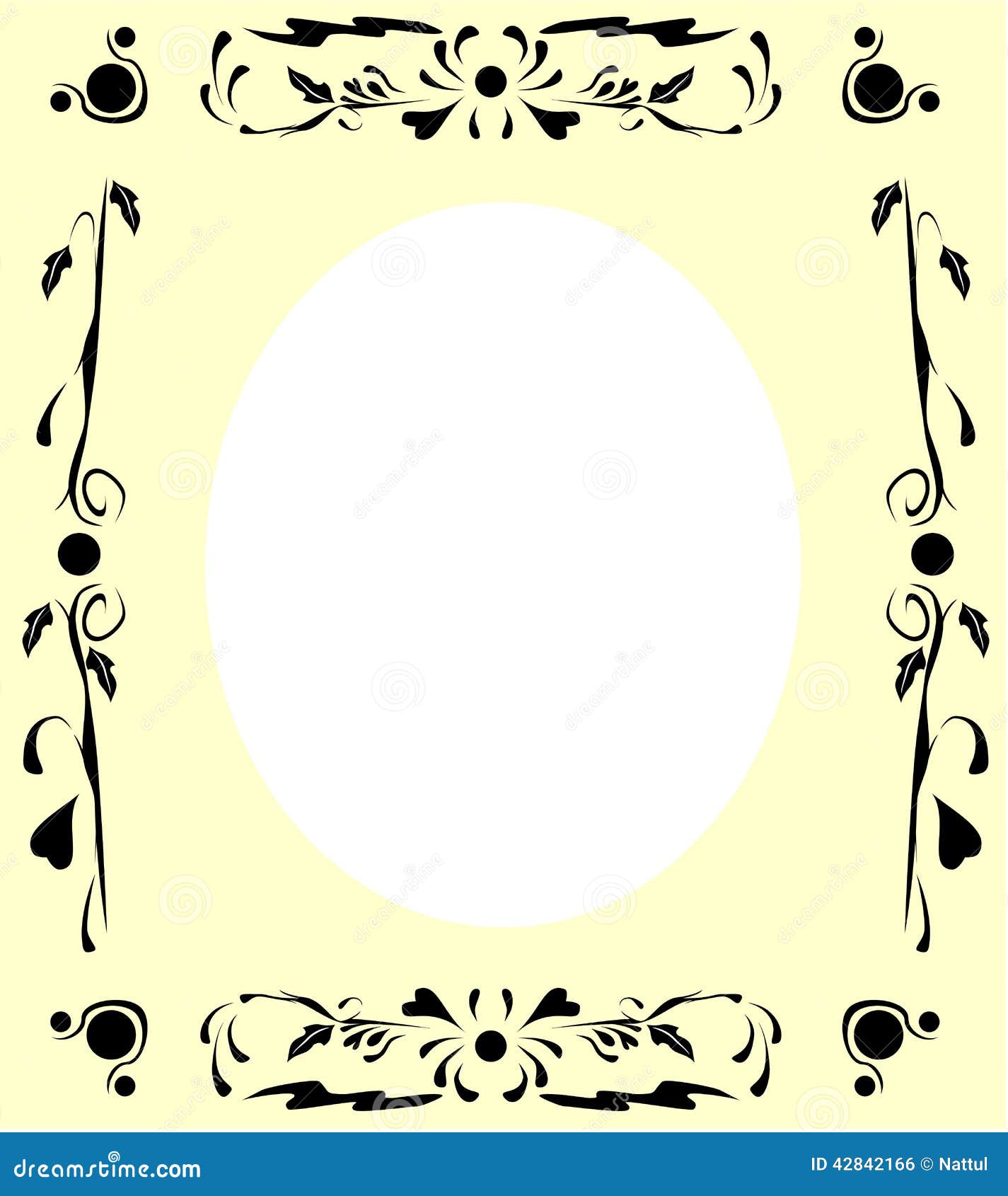 Curvy text frame vector stock vector. Illustration of elegance - 42842166