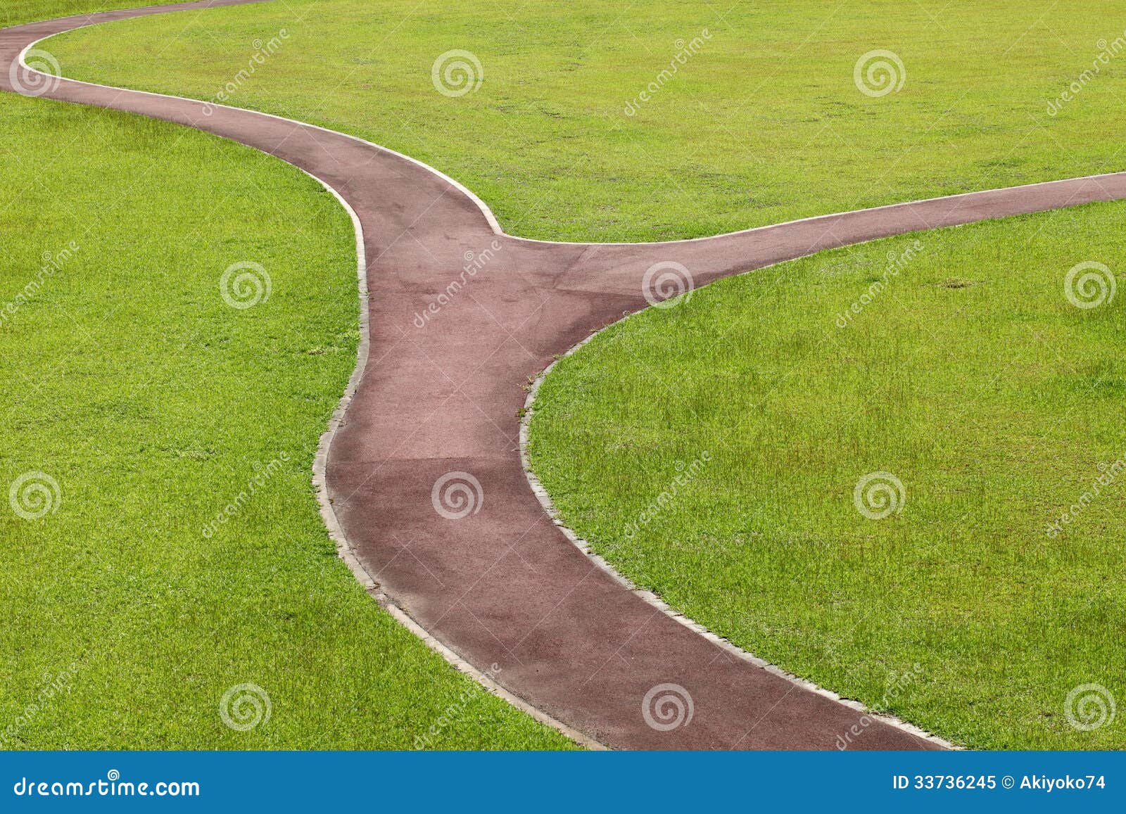 Curvy walk way stock image. Image of detail, green, lawn - 33736245