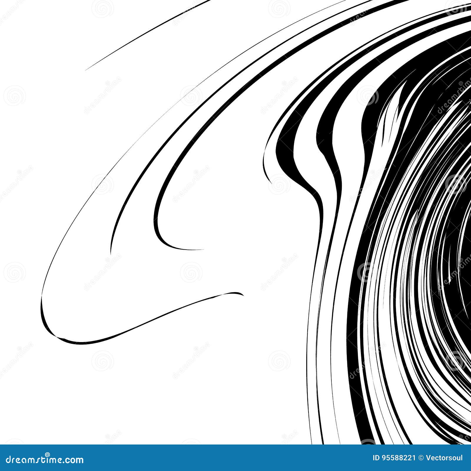 Monochrome Curvy Infinity Symbol Vector Illustration | CartoonDealer ...