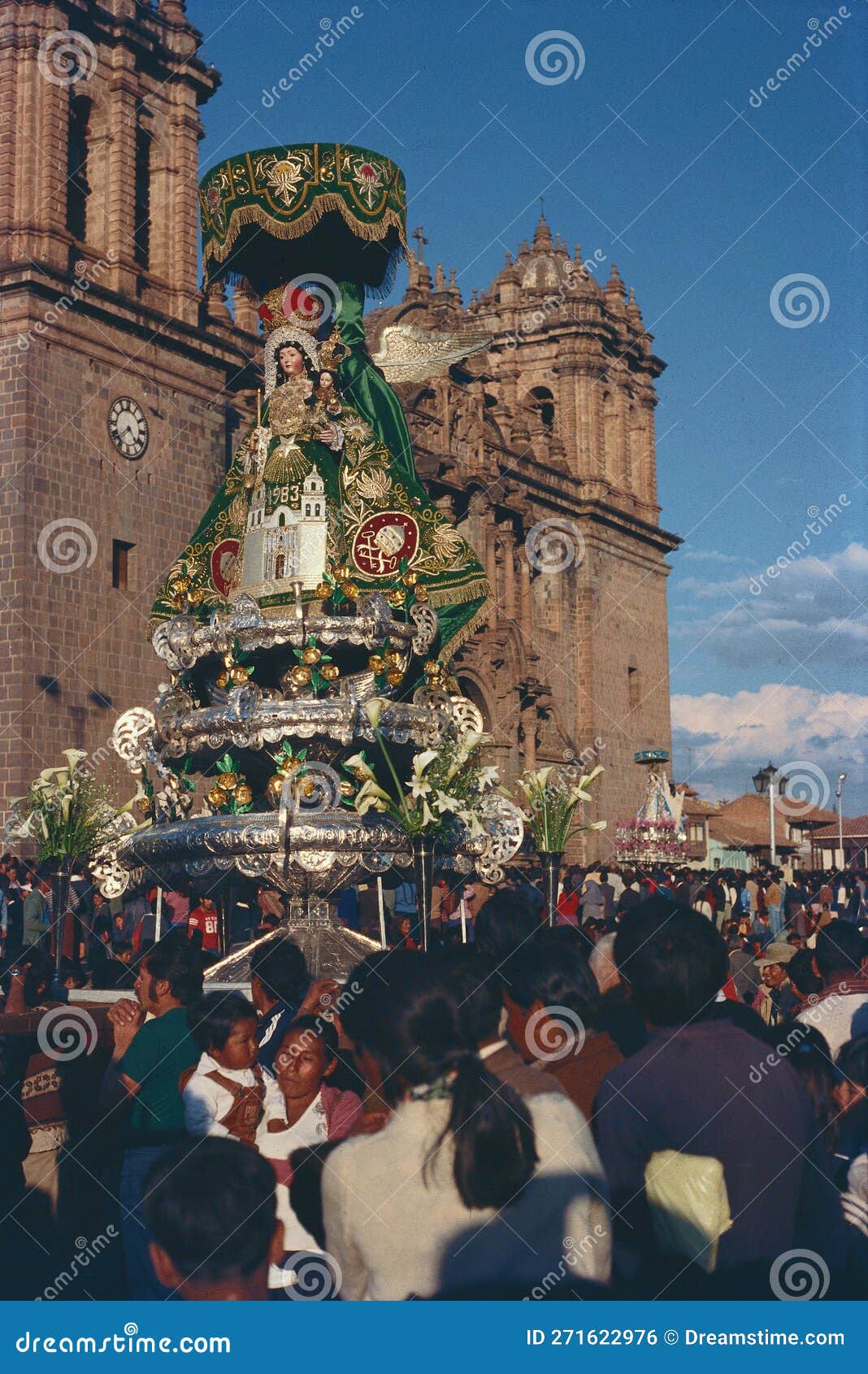 Cusco Peru, Catholic Procession in the Streets of the Virgin Mary of ...