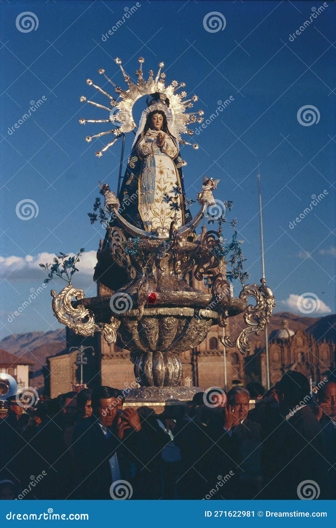 Cusco Peru, Catholic Procession in the Streets of the Virgin Mary of ...