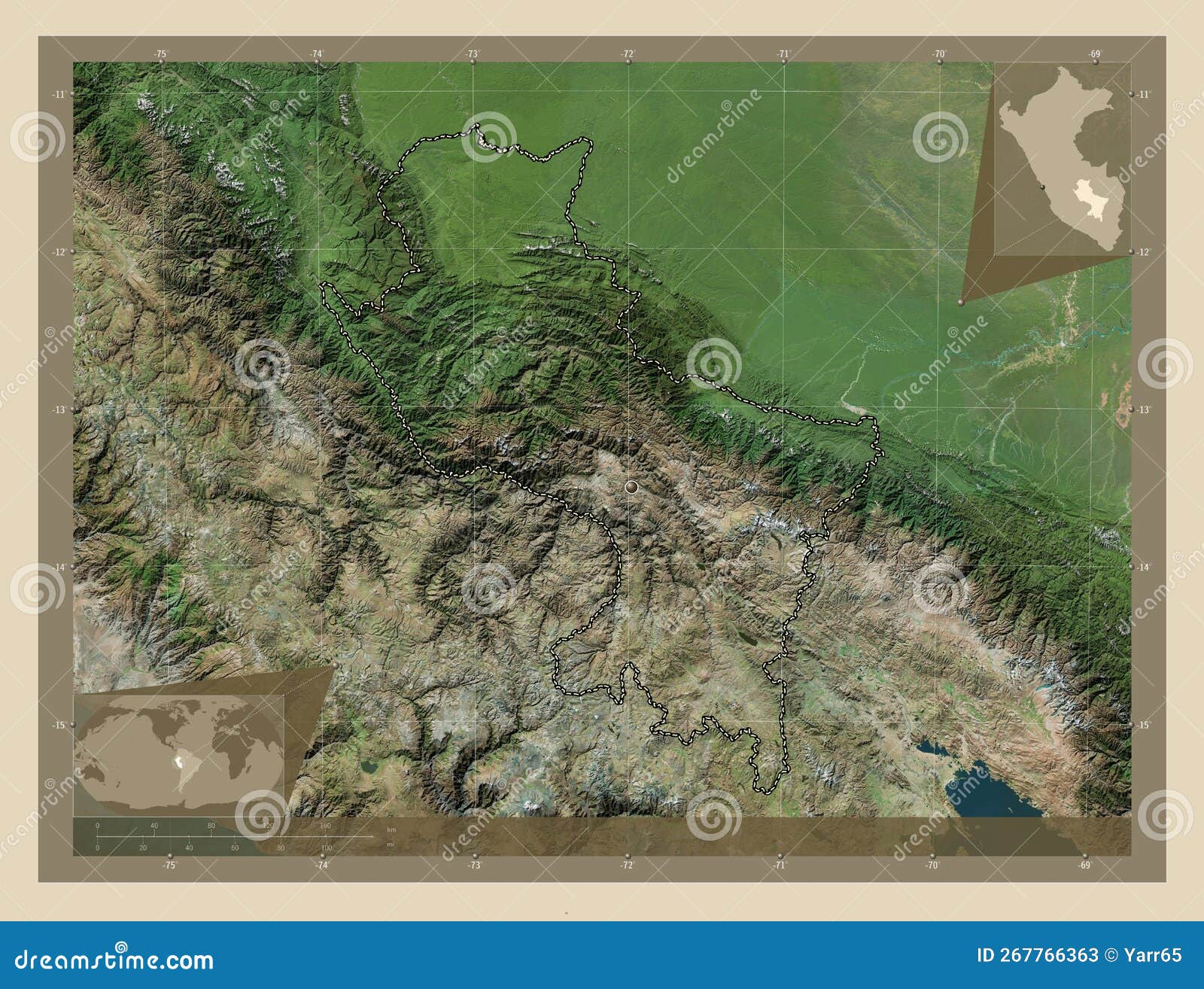 Cusco, Peru. High-res Satellite. Capital Stock Illustration ...