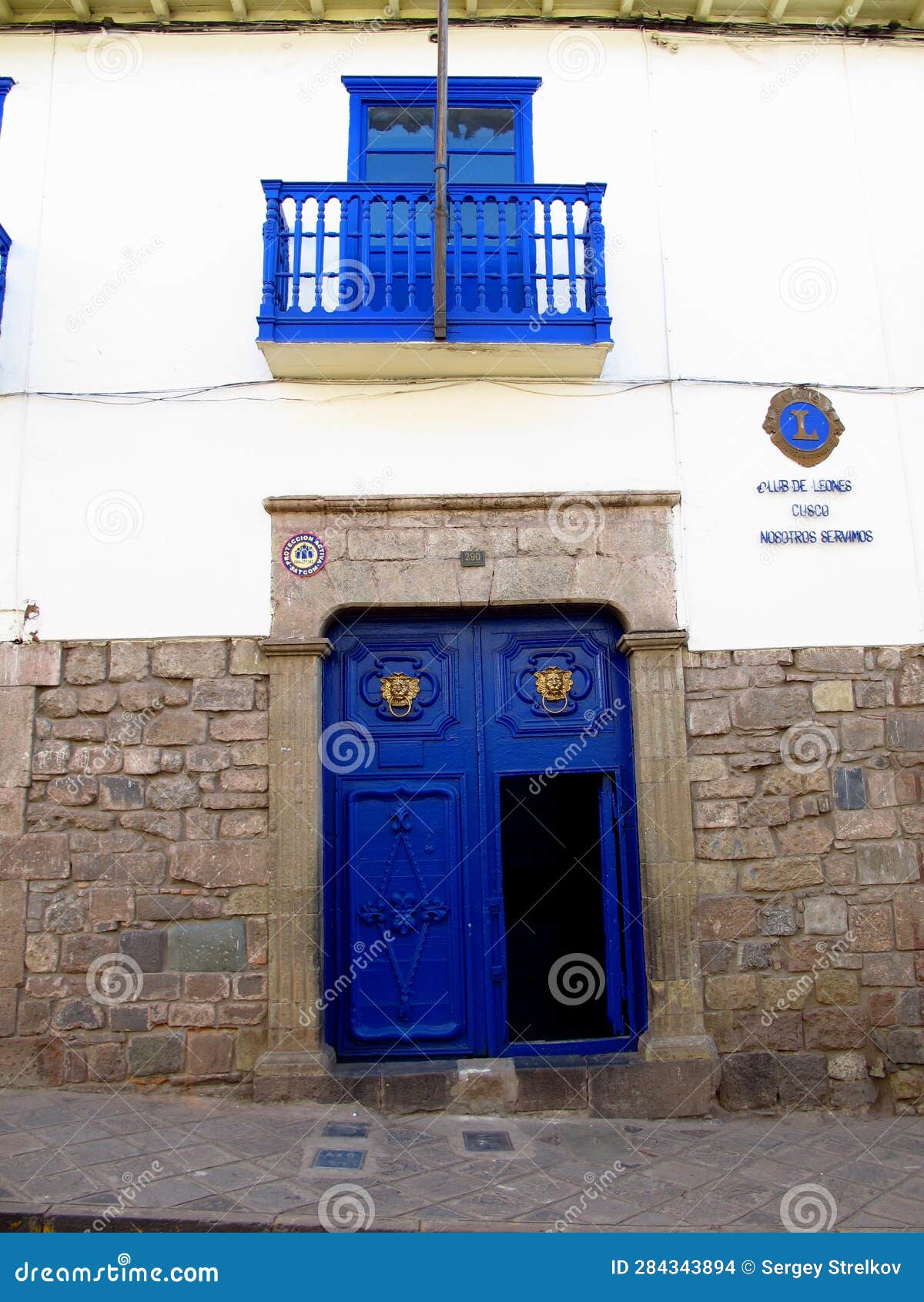Cusco, Peru - 06 May 2011: the Vintage Building on Plaza De Armas ...