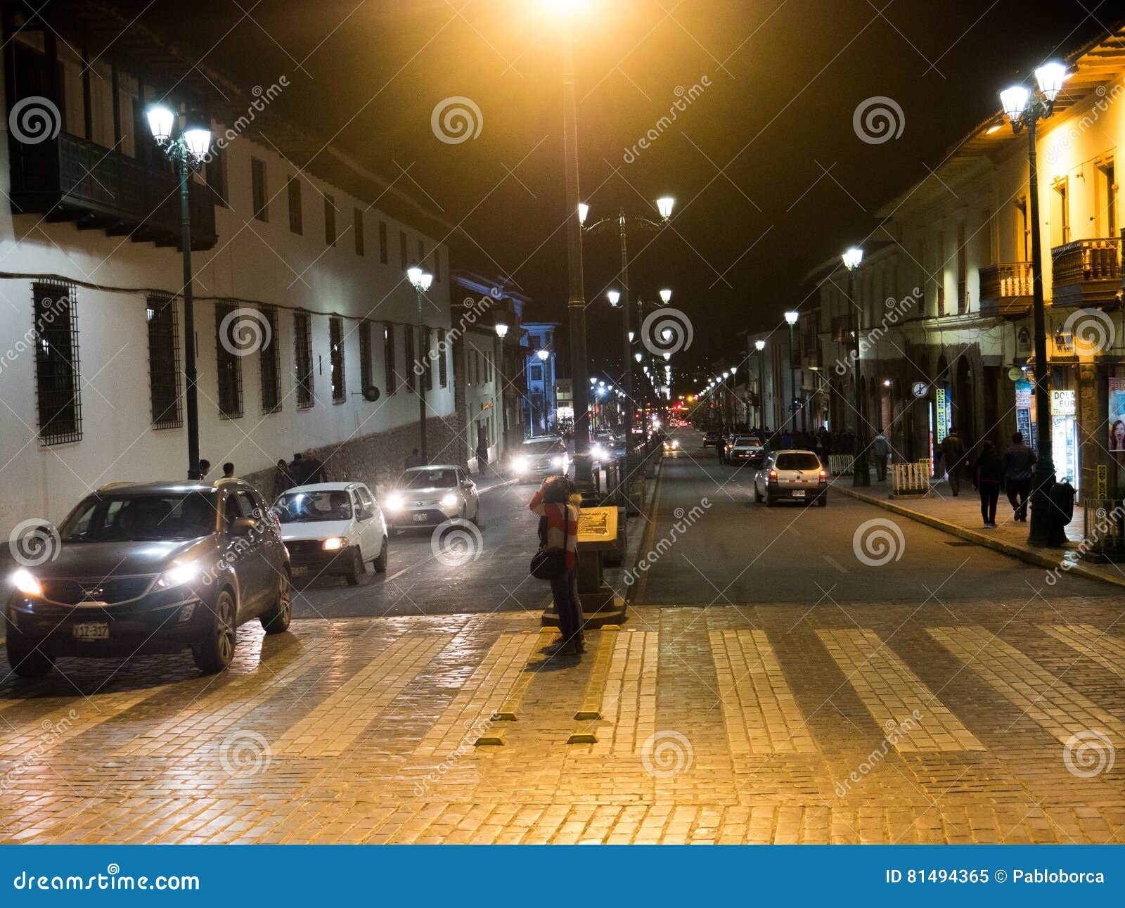 Cusco, Peru at night editorial image. Image of shot, destination - 81494365