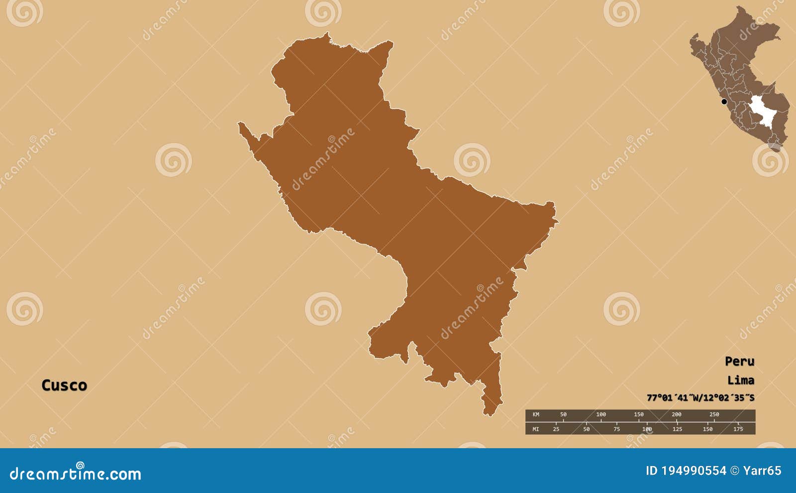 Cusco, Region of Peru, Zoomed. Pattern Stock Illustration ...