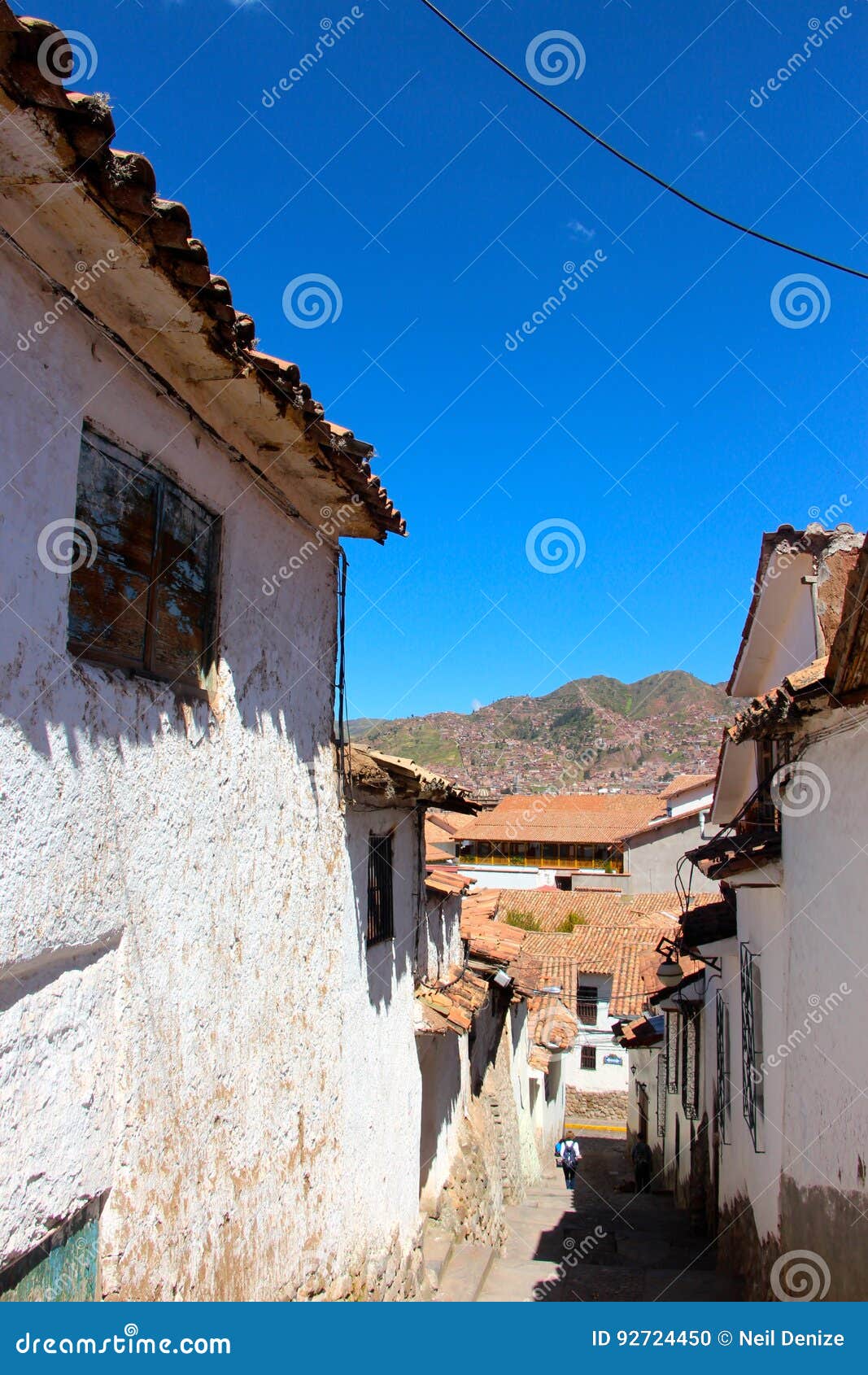 Cusco streets Peru stock photo. Image of corners, castle - 92724450