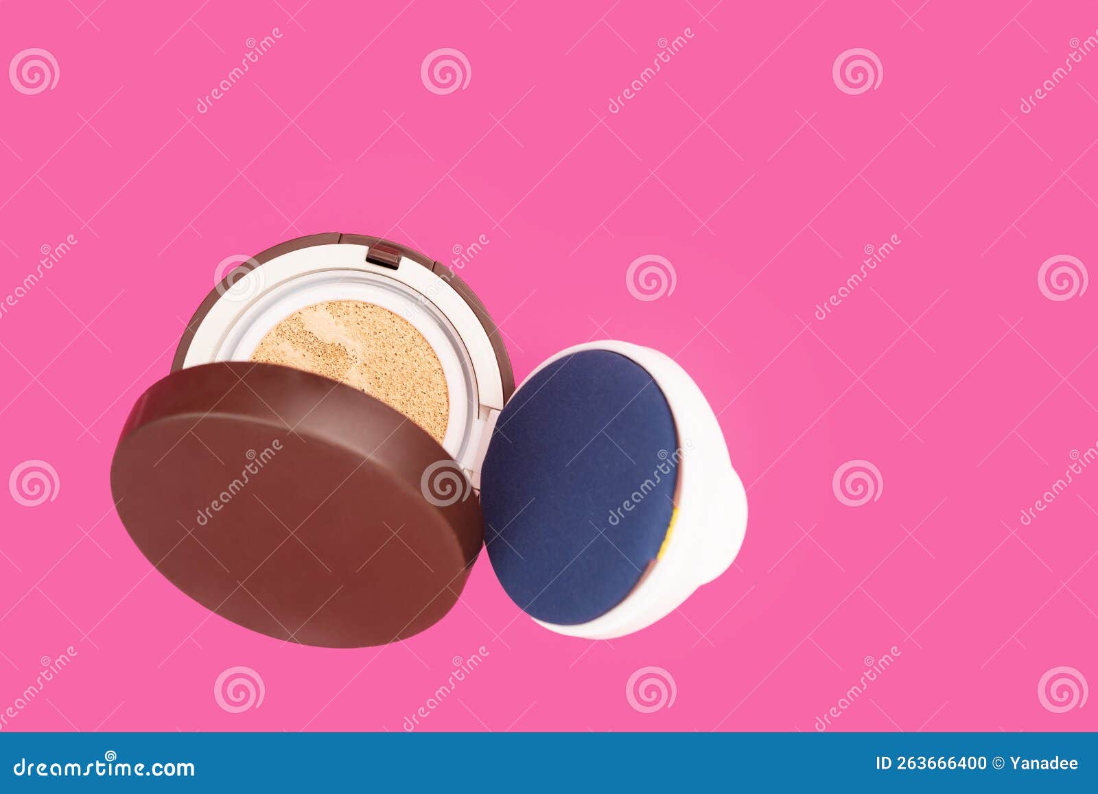 Cushion Cosmetic, Cream Powder for the Face Stock Photo - Image of ...