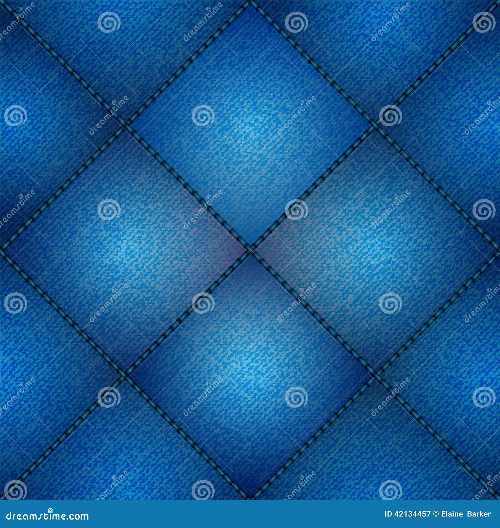 Denim Square Shape. Torn Jean Patch. Vector Realistic Illustration On ...