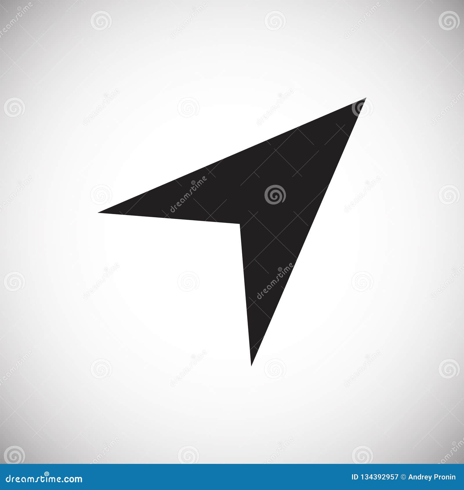 Cusor Icon on White Background for Graphic and Web Design, Modern ...