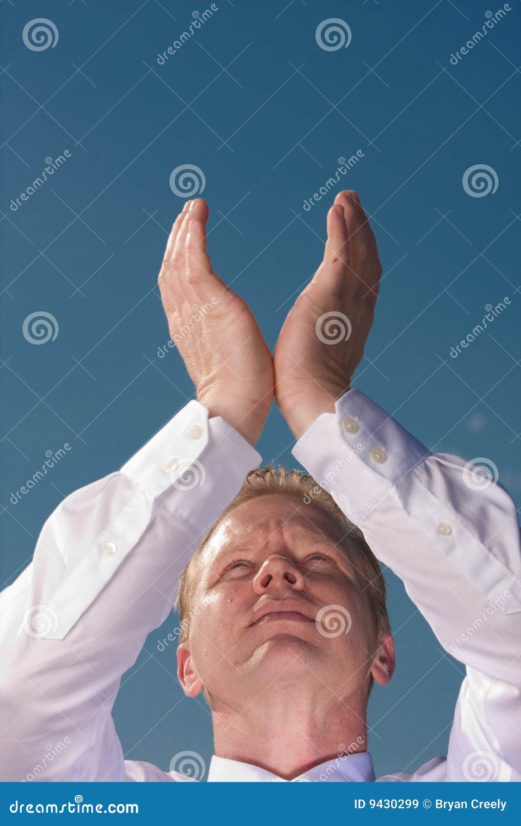 Cusping hands stock image. Image of hands, male, concepts - 9430299