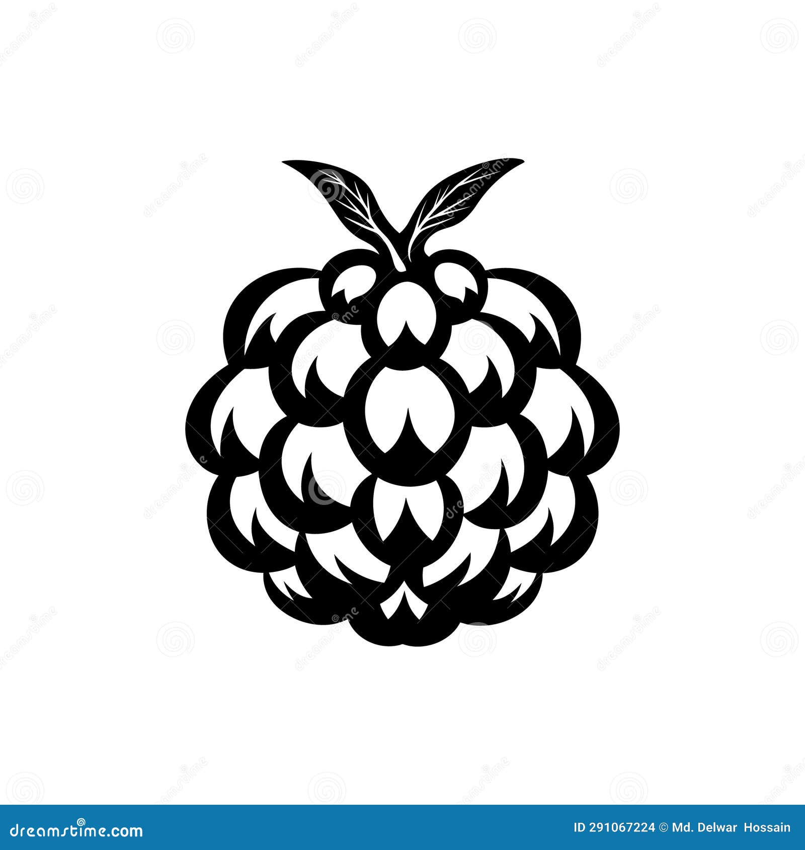 Custard apple icon stock illustration. Illustration of vector - 291067224