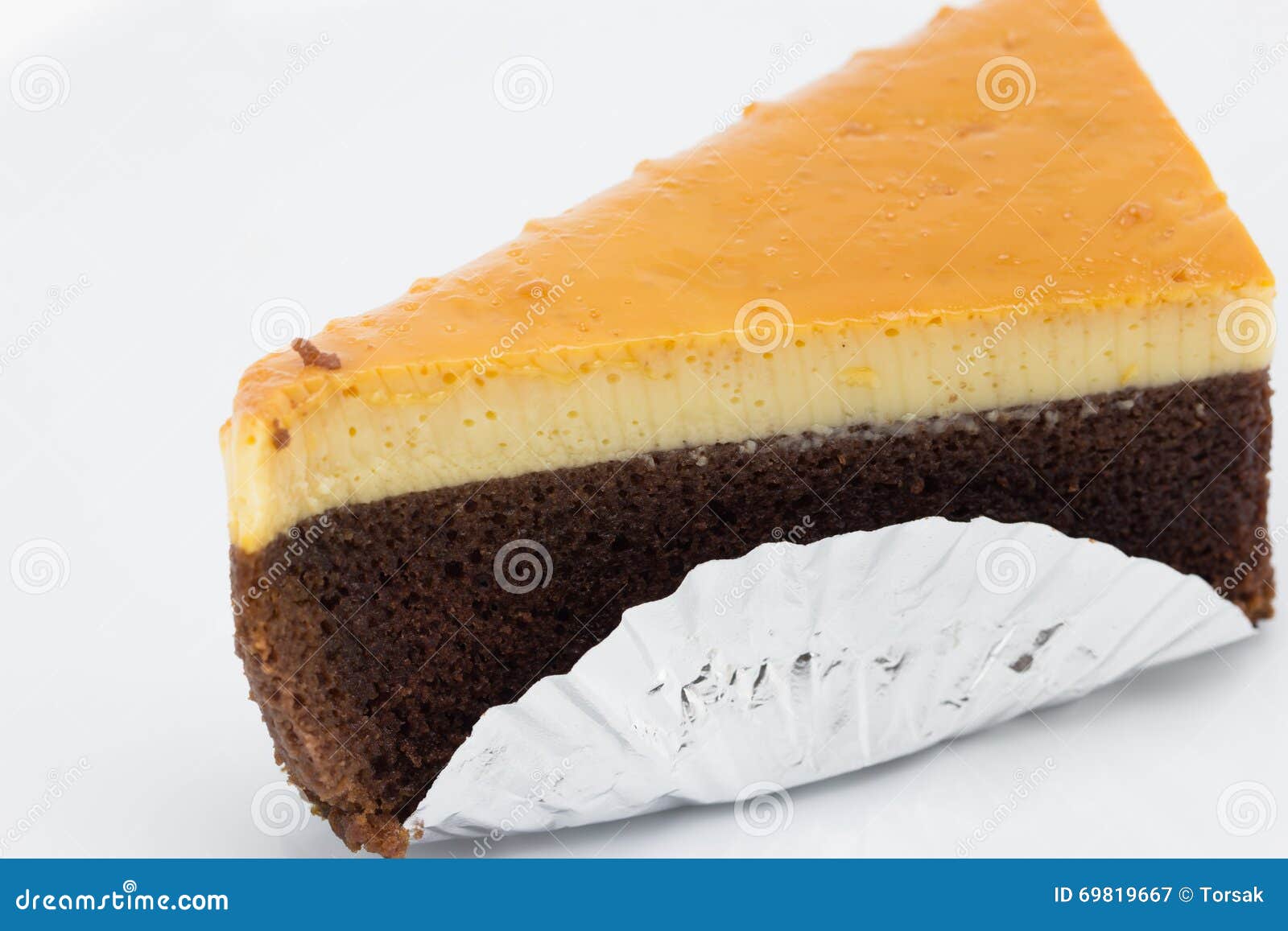 Custard cream cake stock image. Image of sweet, gourmet - 69819667