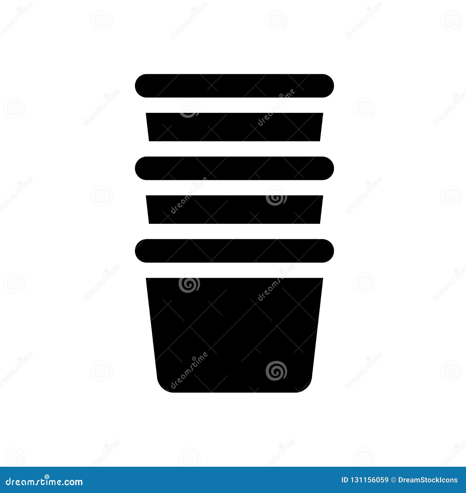 Custard Cup Icon. Trendy Custard Cup Logo Concept on White Background ...