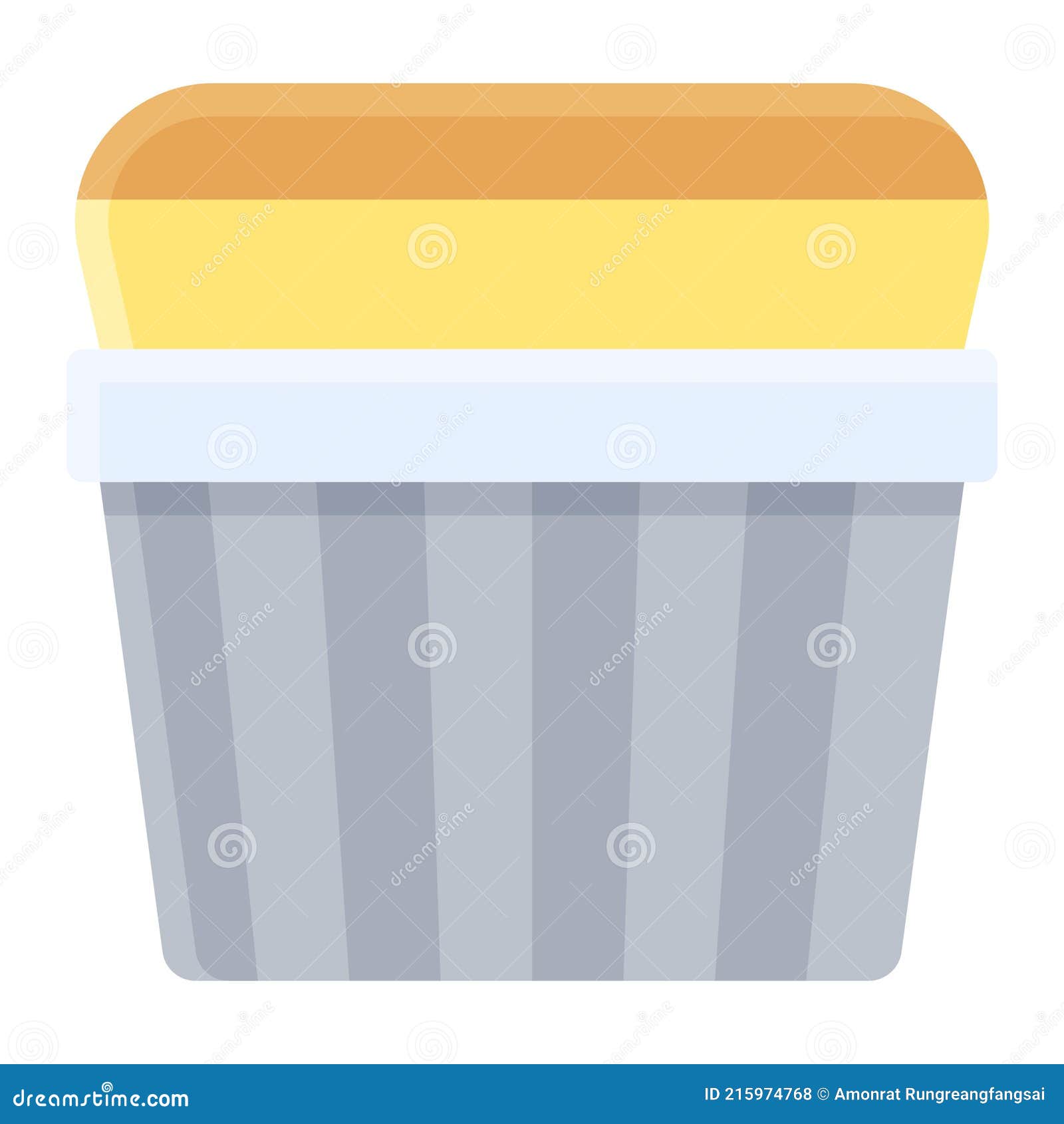 Custard Icon, Bakery and Baking Related Vector Stock Vector ...