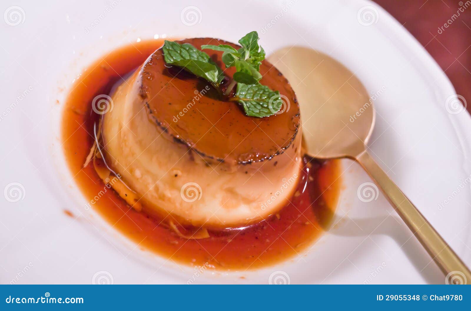 Custard Pudding stock photo. Image of isolated, sweets - 29055348