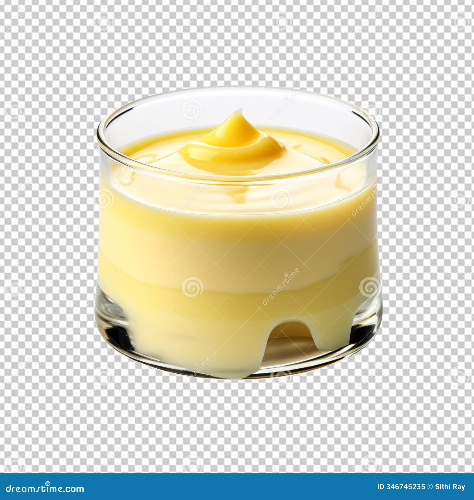 Custard Pudding Retro Mascot. Funny Cartoon Character Of Custard ...