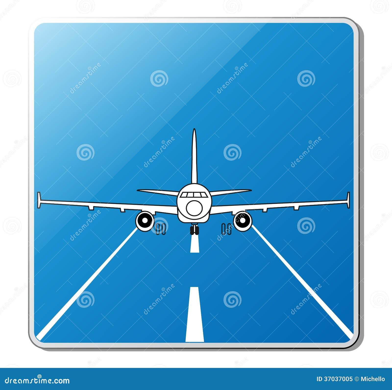 Airport Sign Departure Arrival Travel Icon. Vector Airport Board ...