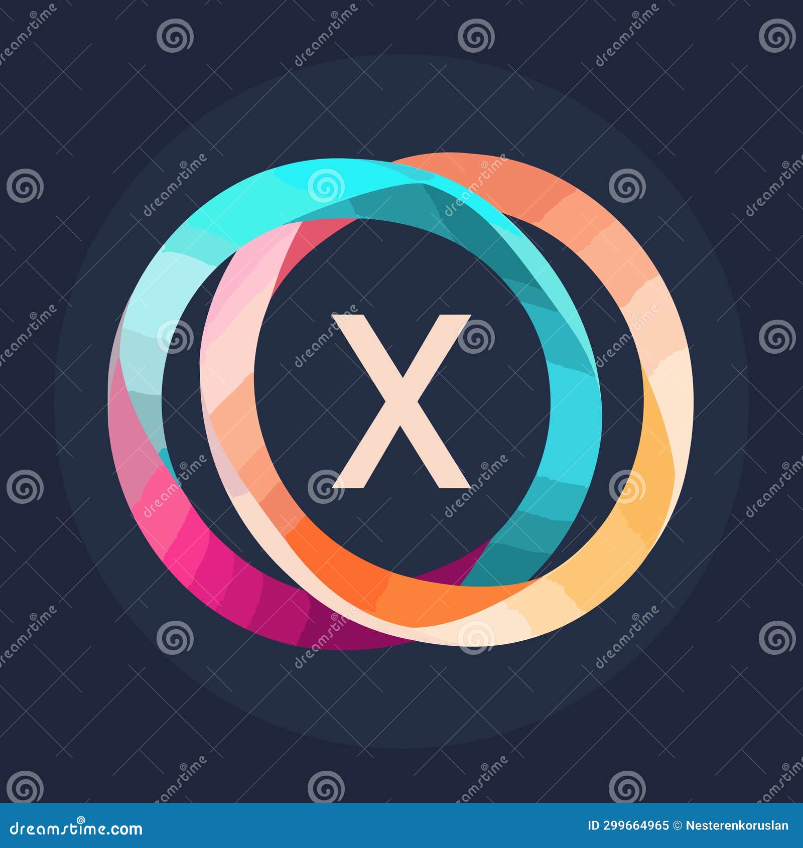 Custom Application Development Filled Gradient Initial Logo Idea Stock ...