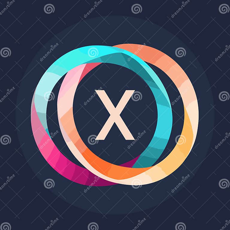 Custom Application Development Filled Gradient Initial Logo Idea Stock Illustration ...