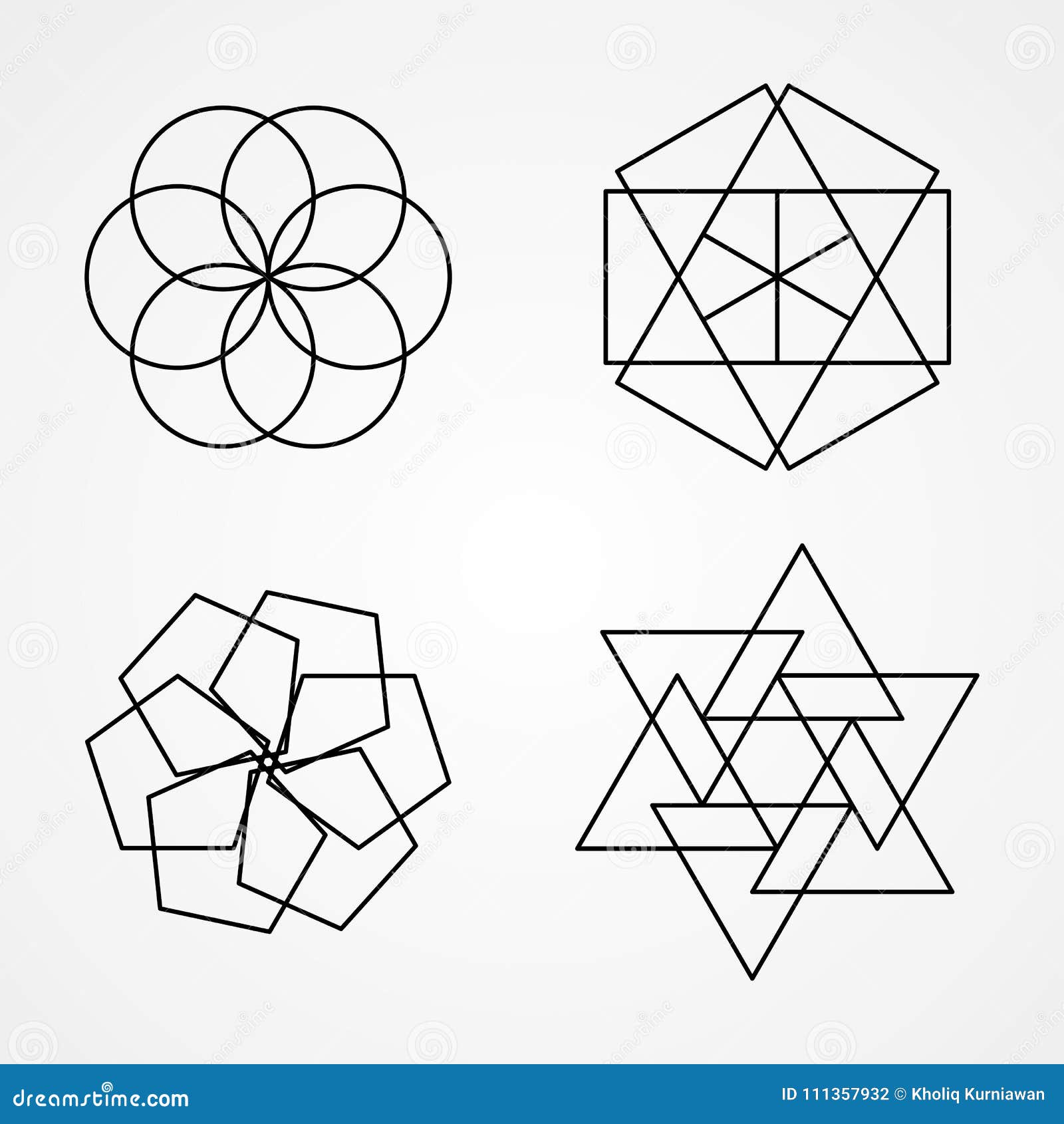 Custom basic shape logo stock vector. Illustration of logo - 111357932