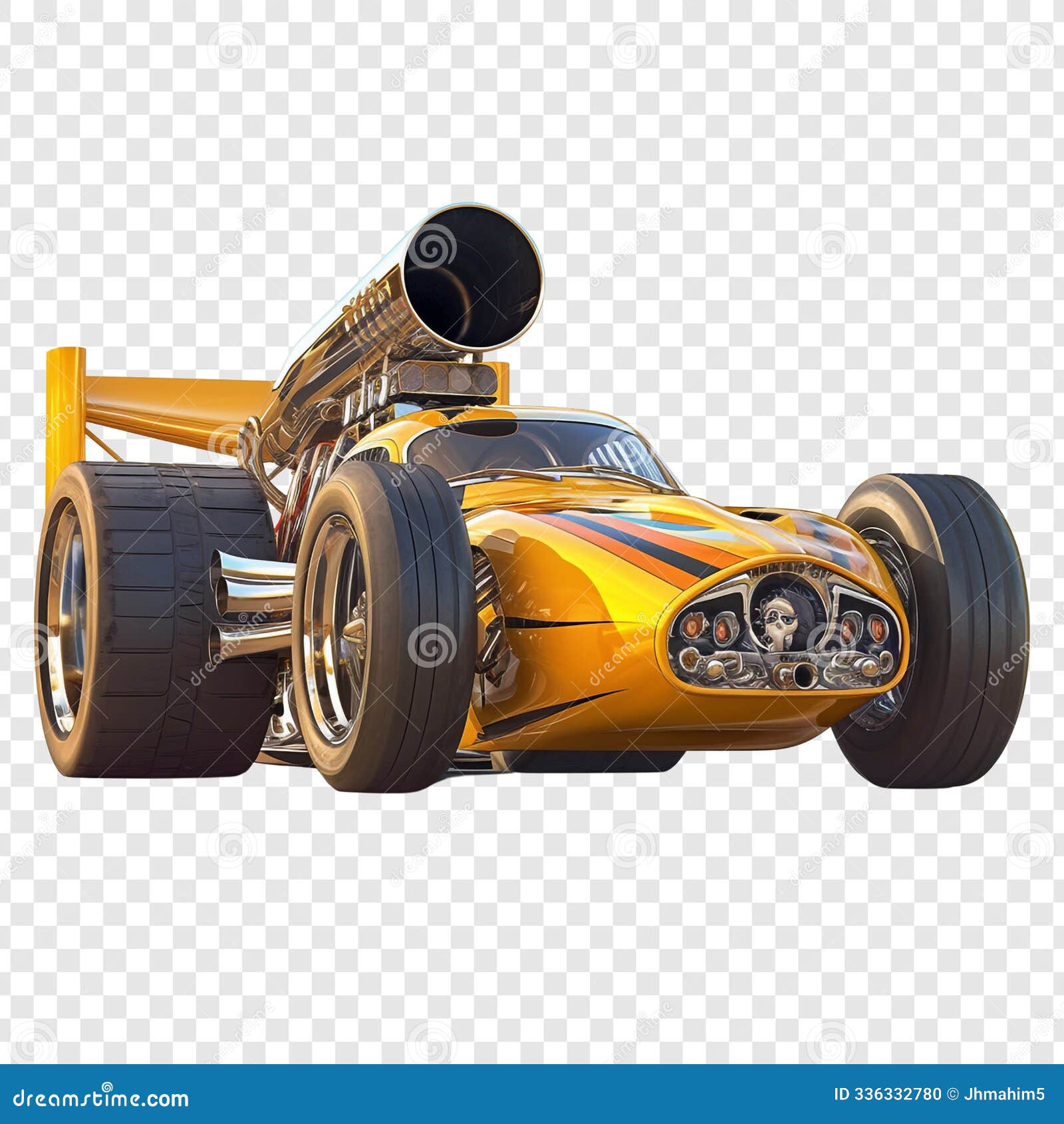 Custom Built Hot Rod a Modern Take on Classic Design Stock Illustration ...