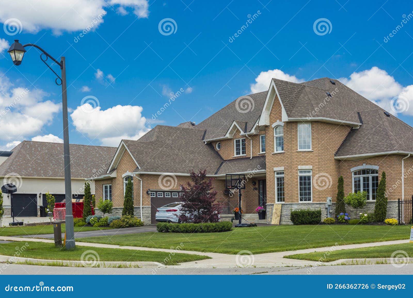 Custom Built Luxury House in the Suburbs of Toronto, Canada. Stock ...