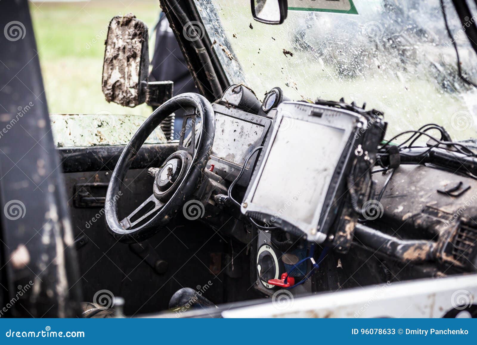 Custom Built Off-road Car Interior. Stock Image - Image of interior ...