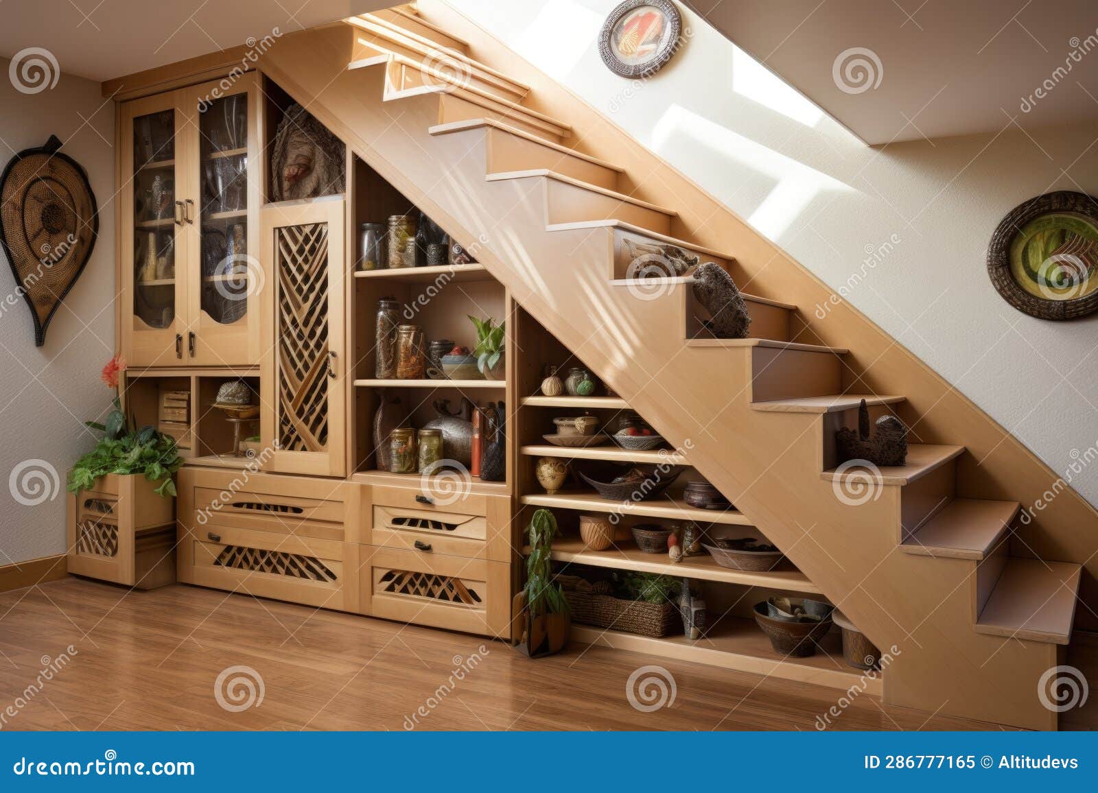 Built In Stairs And Poster Stock Photography | CartoonDealer.com #75355568