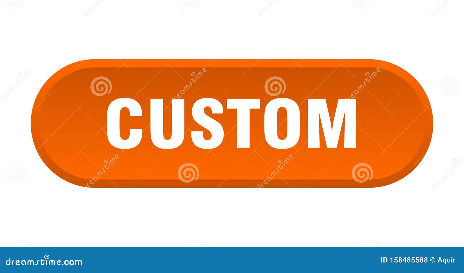 Custom button stock vector. Illustration of peeler, flat - 158485588